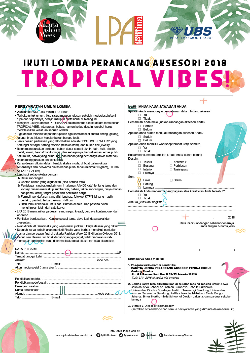 Jadilah Pemenang Lomba Perancang Aksesori 2018!